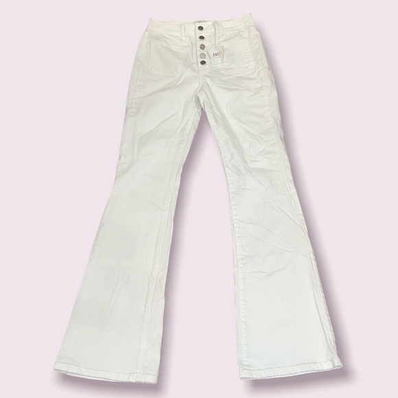 Just Black | Jeans | Just Black Denim High Rise Button Up Flare Jeans ...